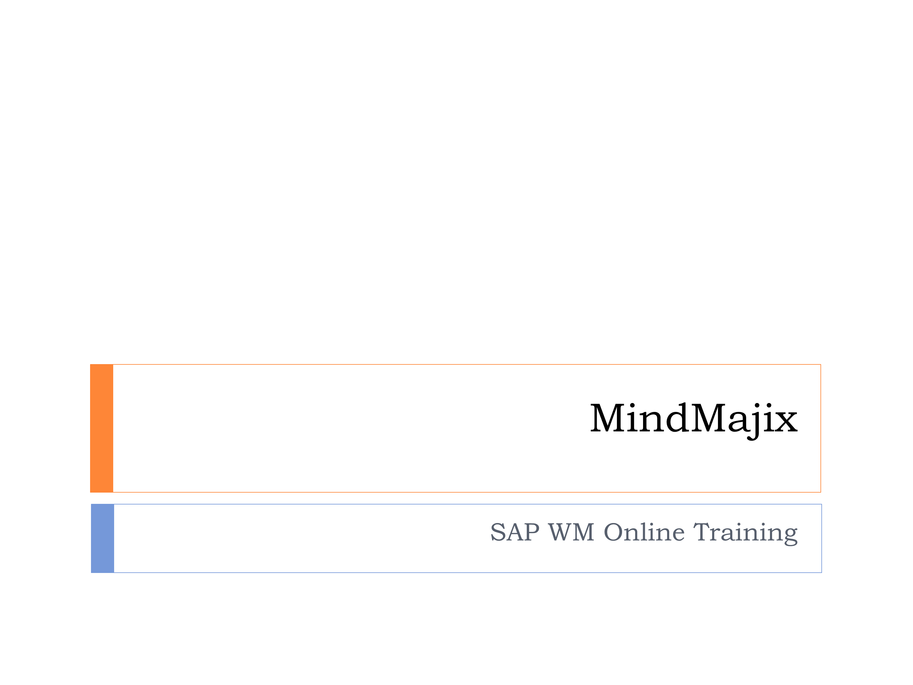 SAP WM Online Training.pptx PowerPoint Presentation PPT