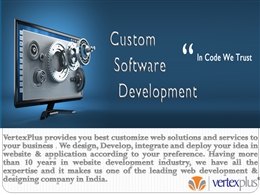 Custom Software development at VertexPlus PowerPoint Presentation PPT