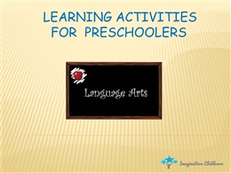 Preschool Learning Activities Language Art PowerPoint Presentation PPT