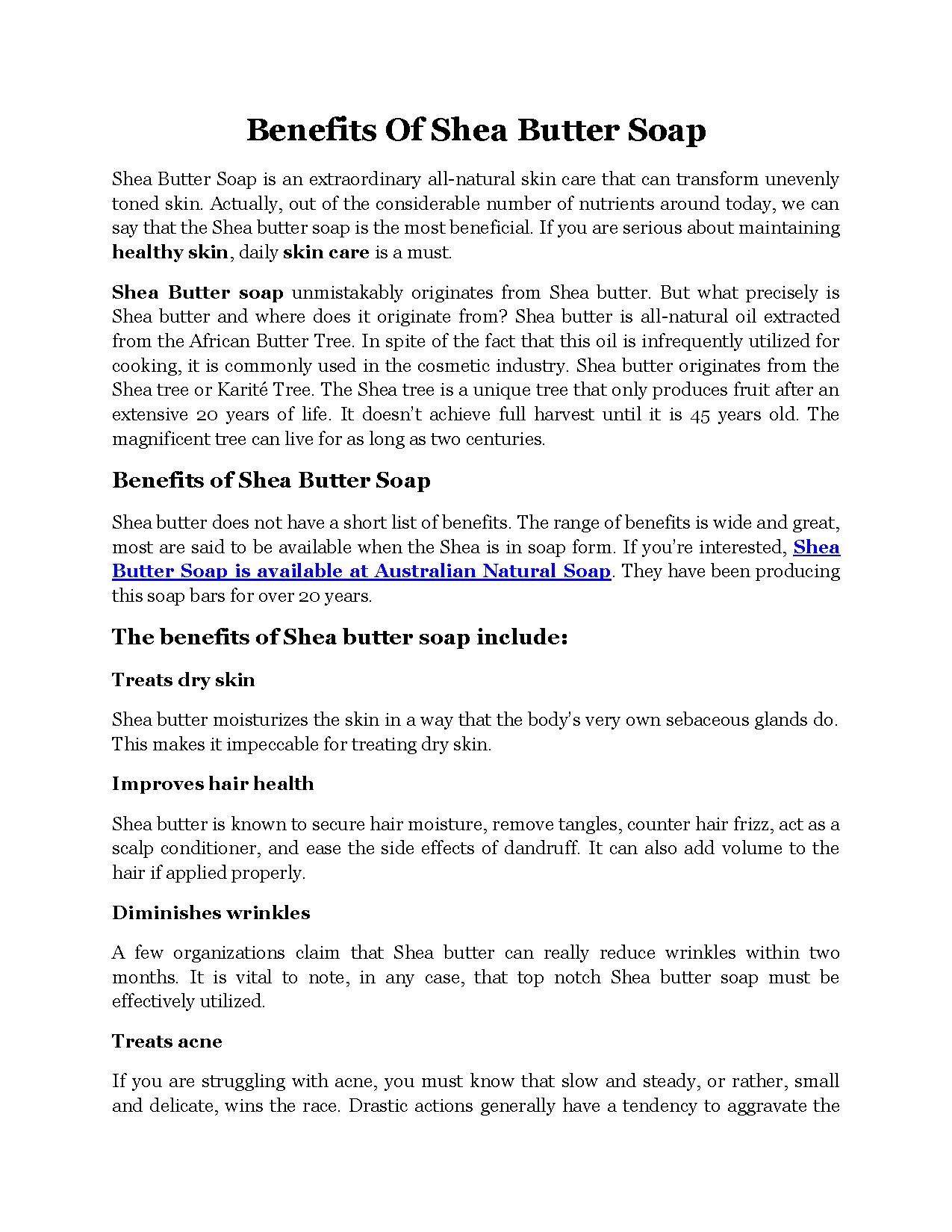 Shea Butter Bar Soap Benefits at Joshua Mayes blog