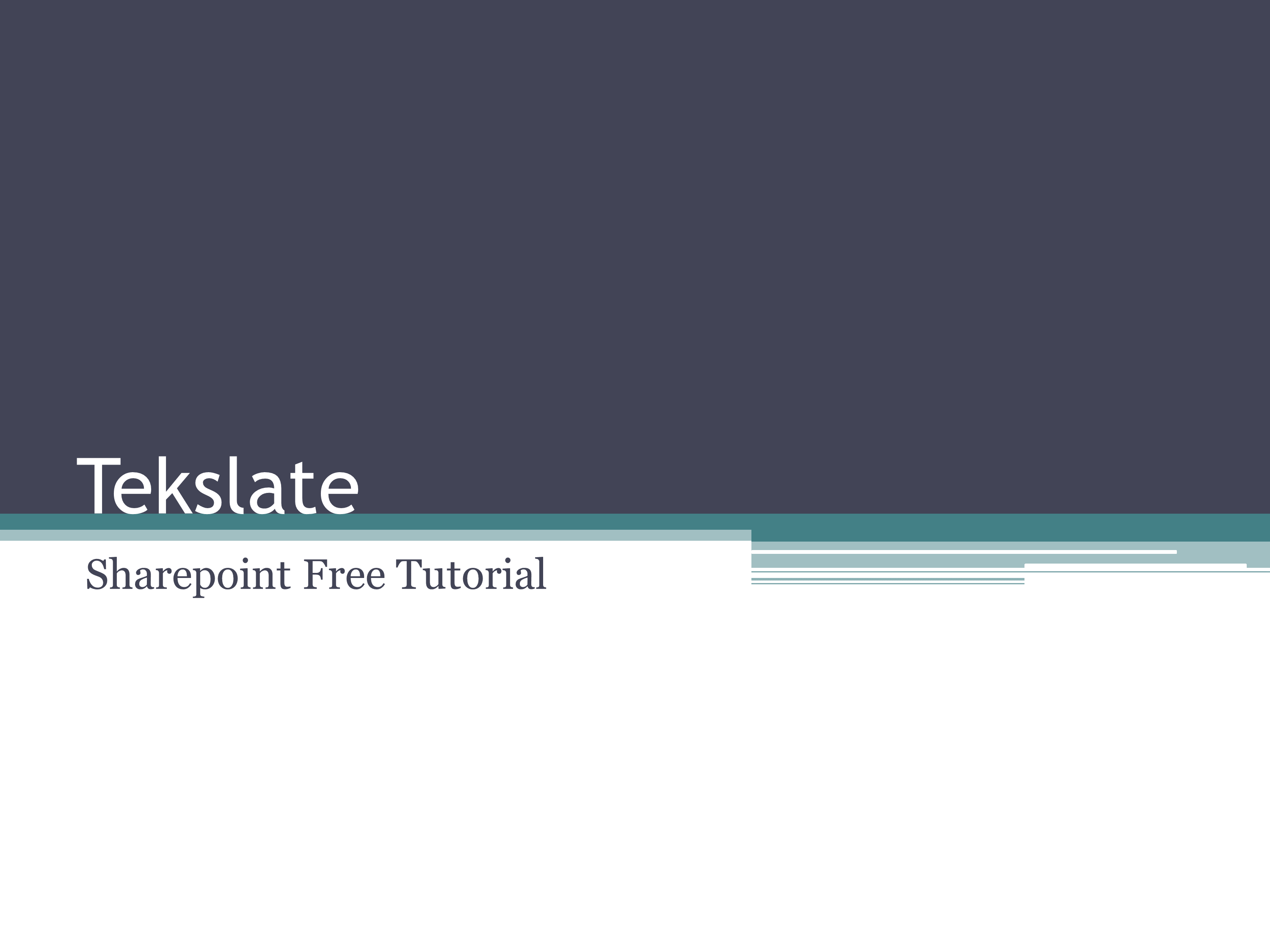 Sharepoint Free Tutorialpptx Powerpoint Presentation Ppt
