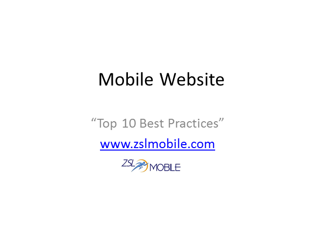 Top 10 Mobile Website Best Practices.pptx PowerPoint Presentation PPT