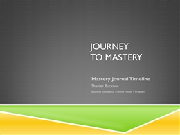 Mastery Journal Timeline .pptx PowerPoint Presentation PPT