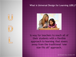 Universal Design for Learning PowerPoint Presentation PPT