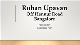 Rohan Upavan Bangalore PowerPoint Presentation PPT