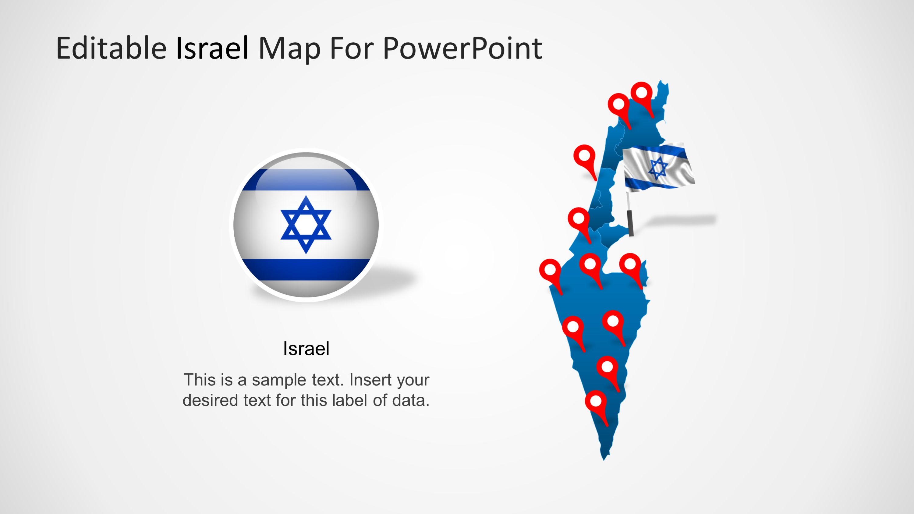 SlideModel.com - Map of Israel for PowerPoint PowerPoint Presentation PPT